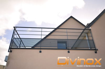 Rambarde pour Balcon Extérieur en Acier